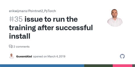 issue to run the training after successful install · issue 35