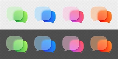 Premium Vector Dialog Boxes In Trendy Galssmorphism Style Vector Modern Illustration