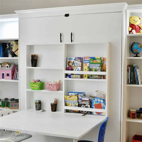 How To Build A Diy Murphy Bed With Desk Ikea Bookcases Artofit