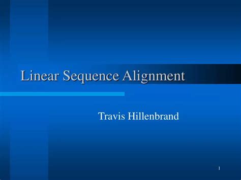 Ppt Linear Sequence Alignment Powerpoint Presentation Free Download