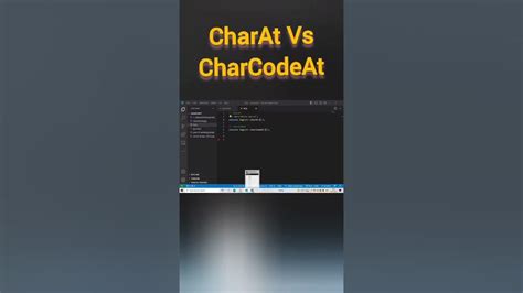 Charat Vs Charcodeat In Javascript Interview Javascript Html5 Youtube