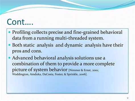 Dynamic Analysis And Profiling Of Multi Threaded Systems Pptx