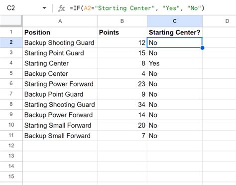 Google Sheets How To Use IF Function With Text Values