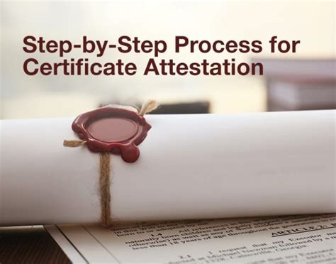 Step By Step Process For Certificate Attestation