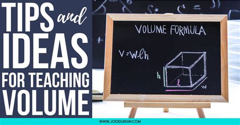 How To Teach Volume To Rd Grade Babes In Teaching With Jodi