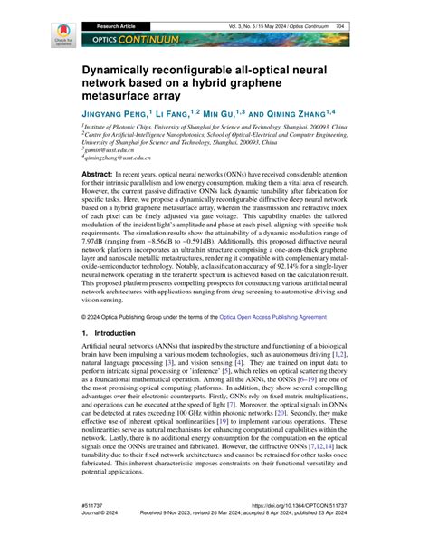 pdf dynamically reconfigurable all optical neural network based on a