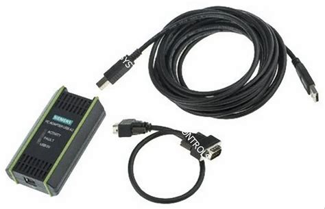 Black Siemens Programming Cable Usb To Mpidp Adapter 6gk1571 0ba00