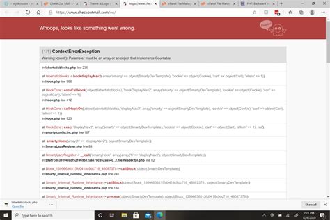 webservice count parameter must be an array or an object that