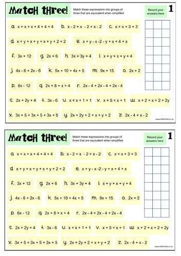 Using Manipulatives Algebra Tiles To Simplify Expression Powerpoint Lesson Ks3 Teaching