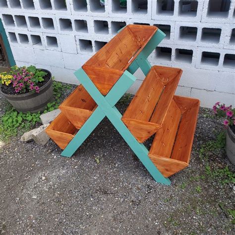 5 Box Tier Planter Plans Multi Tier Planter Fence Picket Planter