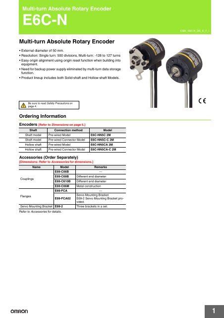 E6c N Multi Turn Absolute Rotary Encoder E6c N Multi Turn Absolute Rotary Encoder