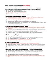 BIOB Midterm PracticeQuestions Answers Pdf BIOB Midterm Practice Questions With Answers