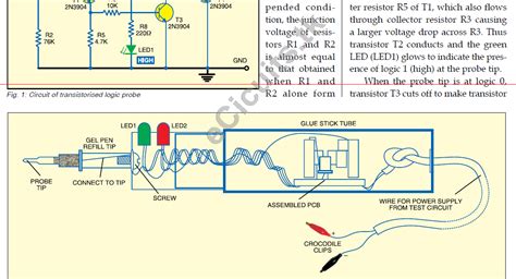 Transistorized Logic Probe For Ttl ~ Electronics Circuits For You