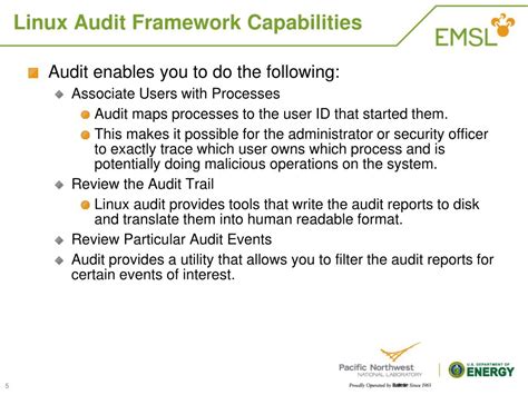 ppt the linux audit framework powerpoint presentation free download