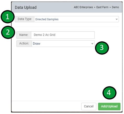 Field Level Add Data Import Directed Samples Fieldalytics Help