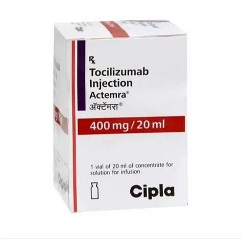 Tocilizumab Actemra Injection 400mg 20ml At Rs 25000 Vial Itolizumab Alzumab In Lucknow Id