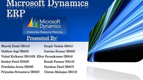 Microsoft Dynamics Erp A Smarter Way To Business Integration Pptx