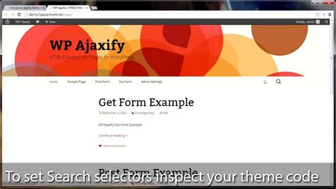 Wordpress Ajaxify Pro Youtube