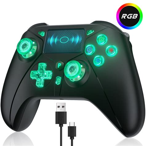 Bonadget PS4 Wireless RGB Controller With Enhanced Dual Vibration 6