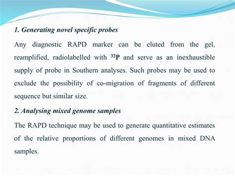 Random Amplified Polymorphic Dna Rapdpptx Chemistry Science