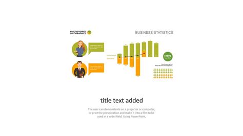 Graphic Of Business Statistics Chart With Man And Woman Google Slide Theme And Powerpoint