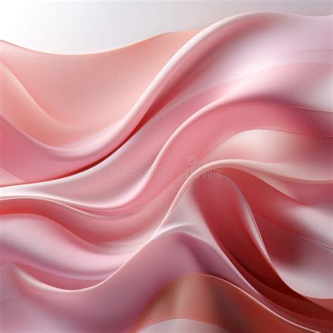 Abstract 3d Luxury Premium Background Pink Flowing Curved Waves Satin Accent Lighting Effect