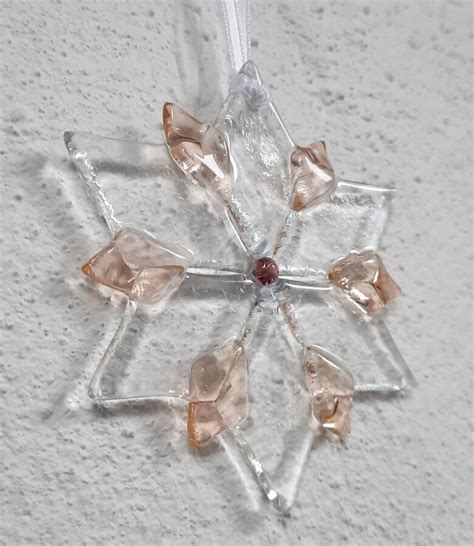Pastel Snowflake Decoration Kings Forge Glass