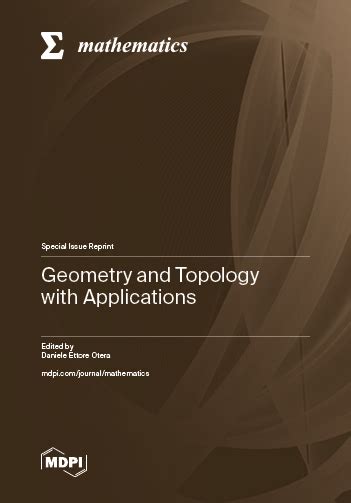 Geometry And Topology With Applications Mdpi Books