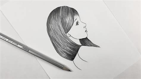 How To Draw A Girl S Side Face Step By Step Tutorial Pencil Sketch For Beginners YouTube