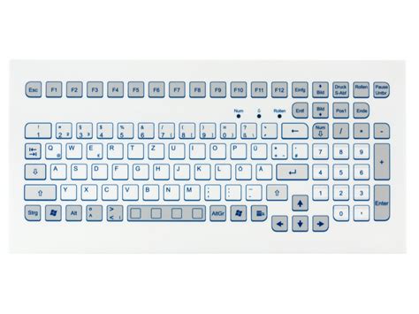 Robust Panel Mount IP65 Keyboard Frontal Integration KS18289 The Keyboard Company