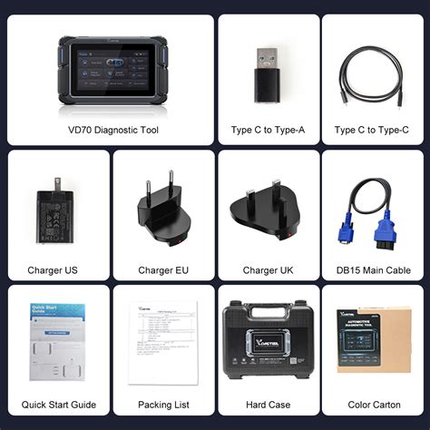 VDIAGTOOL VD70 All System Auto Diagnostic Scanner Bidirectional Kit Injector ABS EBay