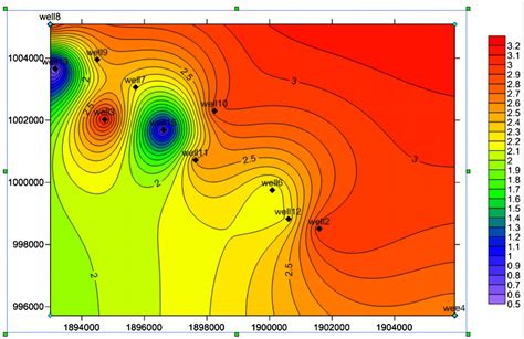 Average Fracture Density Map For Reservoir Interval