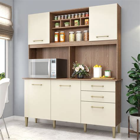 Cozinha Compacta 162cm 5 Portas 2 Gavetas Alice Madeiramadeira