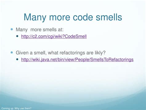 Refactoring And Code Smells Ppt Download