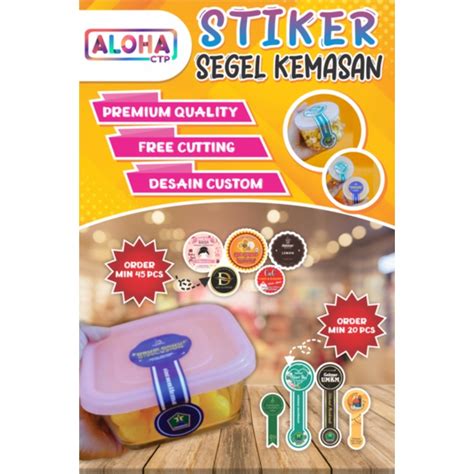 Jual Cetak Stiker Toples Custom Shopee Indonesia