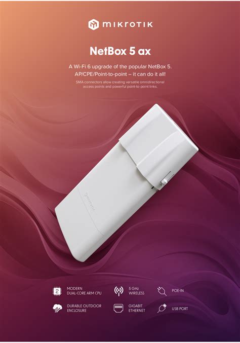 MikroTik NetBox 5 Ax Wi Fi 6 Outdoor 5Ghz AP CPE PTP Antenna L11UG 5HaxD NB Shopee