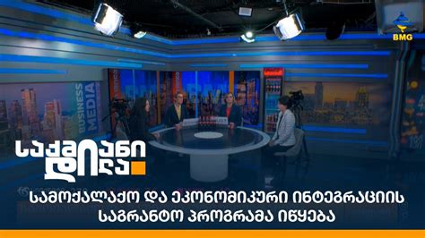 სამოქალაქო და ეკონომიკური ინტეგრაციის საგრანტო პროგრამა იწყება Youtube