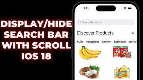 Displayhide Searchbar With Scroll Swiftui Ios18 Searchable