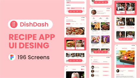 Recipe App Ui Kit Food Mobile Recipe Cooking App Figma