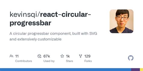 Github Kevinsqireact Circular Progressbar A Circular Progressbar Component Built With Svg