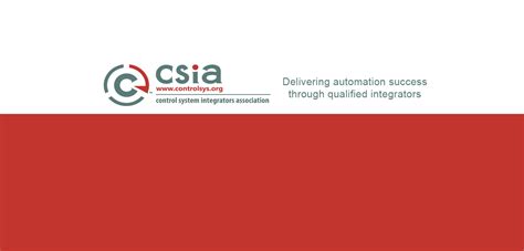 Systemintegration Control System Integrators Association Csia