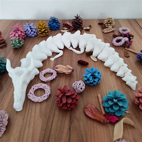 Stl File Customizable Skelaton Dragon 🐉・3d Printable Model To Download・cults