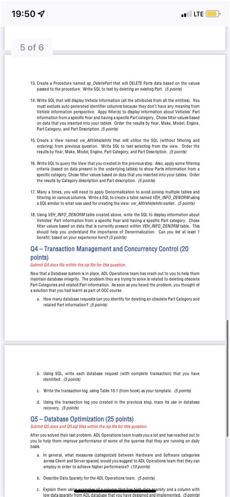 Solved Create A Procedure Named Sp DeletePart That Will Chegg