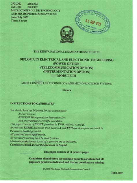 Microcontroller Technology And Microprocessor Systems Module Iii July