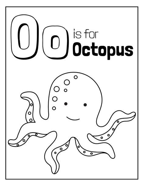Letter O Coloring Pages Printable