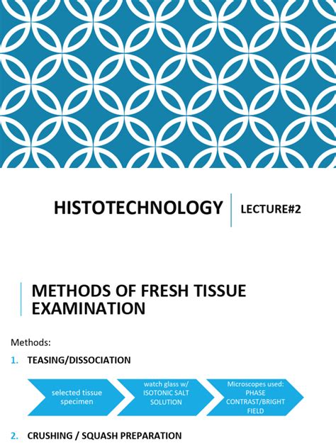 Lecture3 Fresh Tissue Examination Special Tissue Processing Fixation Pdf