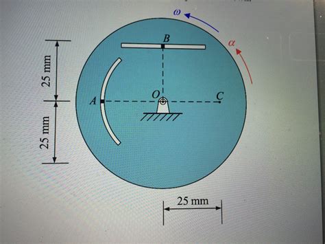 Solved At The Instant Shown The Disk Rotates About A Fixed
