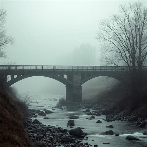 Mystical Railway Bridge A Journey Through Fog
