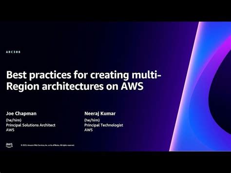 Free Video Best Practices For Creating Multi Region Architectures On