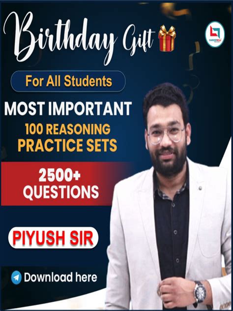 Set 1 To 100 Reasoning Practice Sets By Piyush Varshney Sir Final Pdf